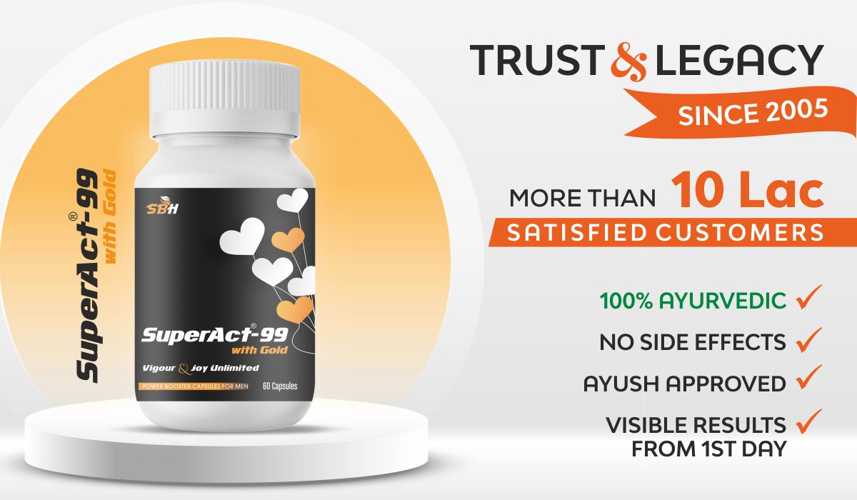 SuperAct®-99 Ayurvedic Capsules For Men - sbhlifesciences.com