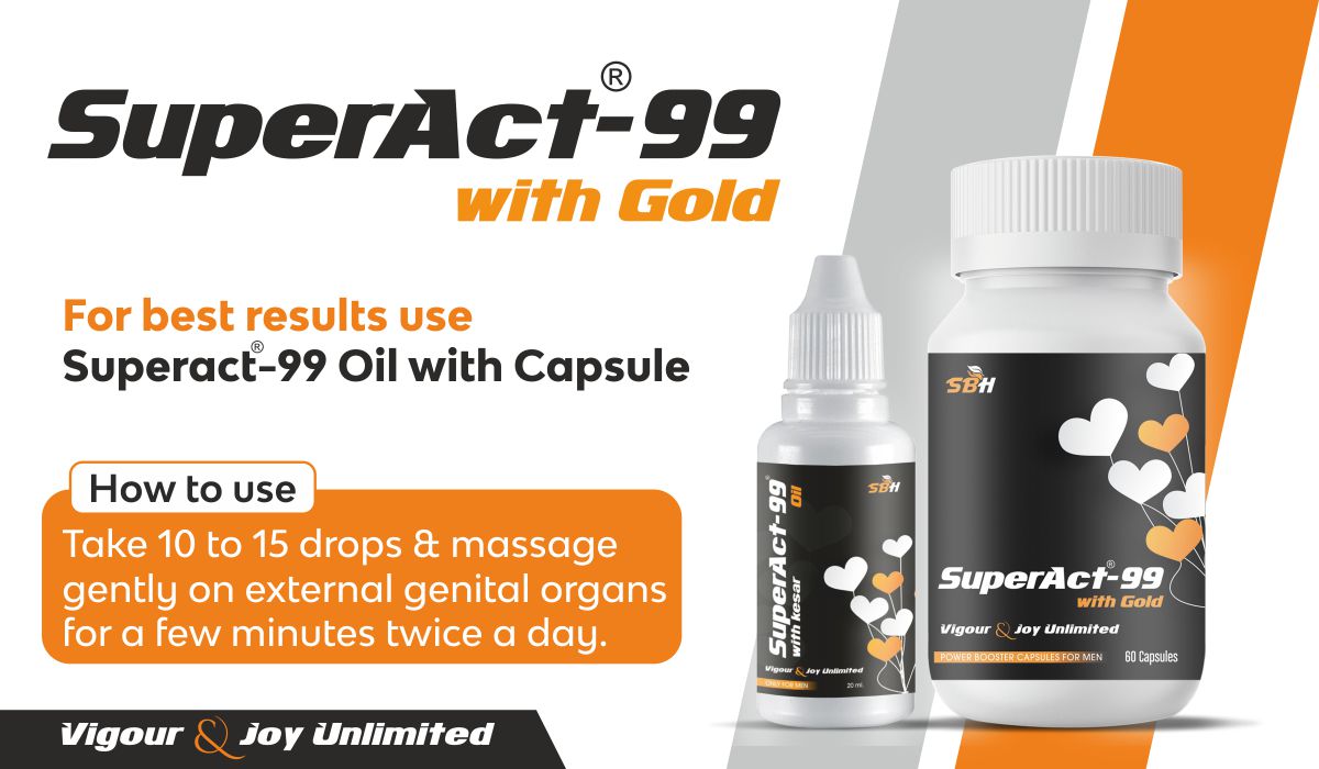 SuperAct®-99 Ayurvedic Capsules For Men - sbhlifesciences.com